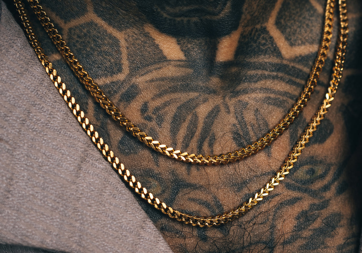 Franco Chain Stack (3mm) - Gold