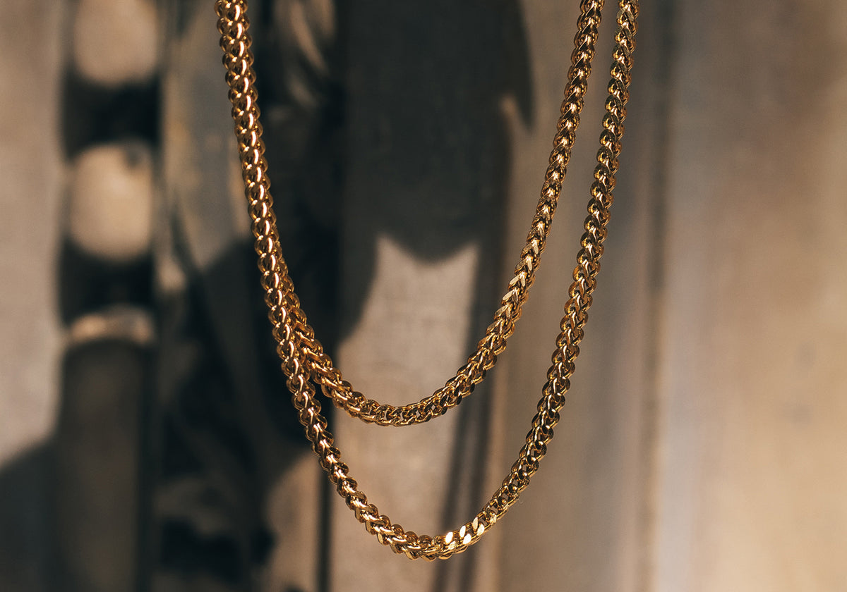 Franco Chain Stack (3mm) - Gold