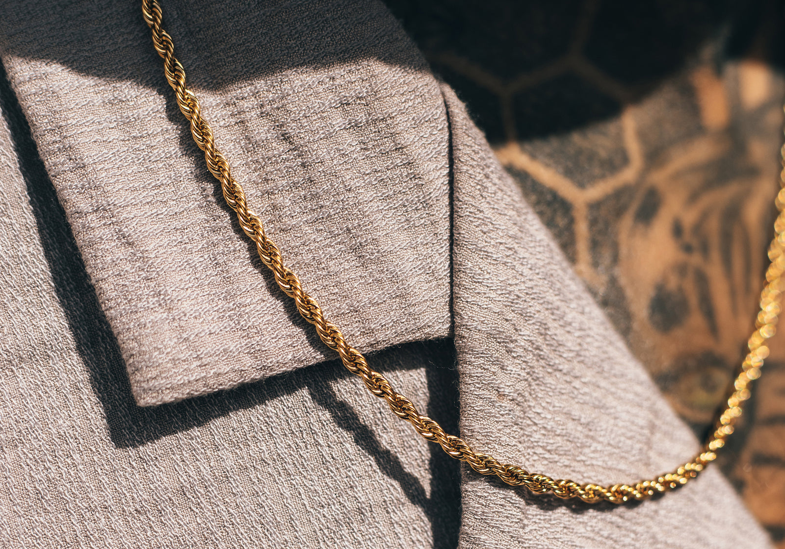 Rope Chain Stack (3mm) - Gold