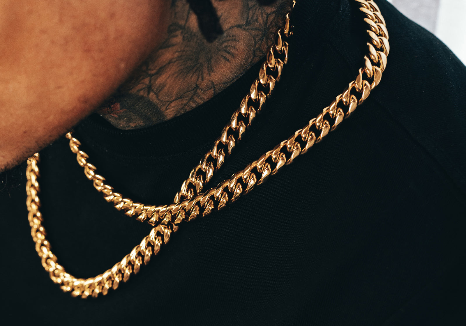 Cuban Link Set (12mm) - Gold