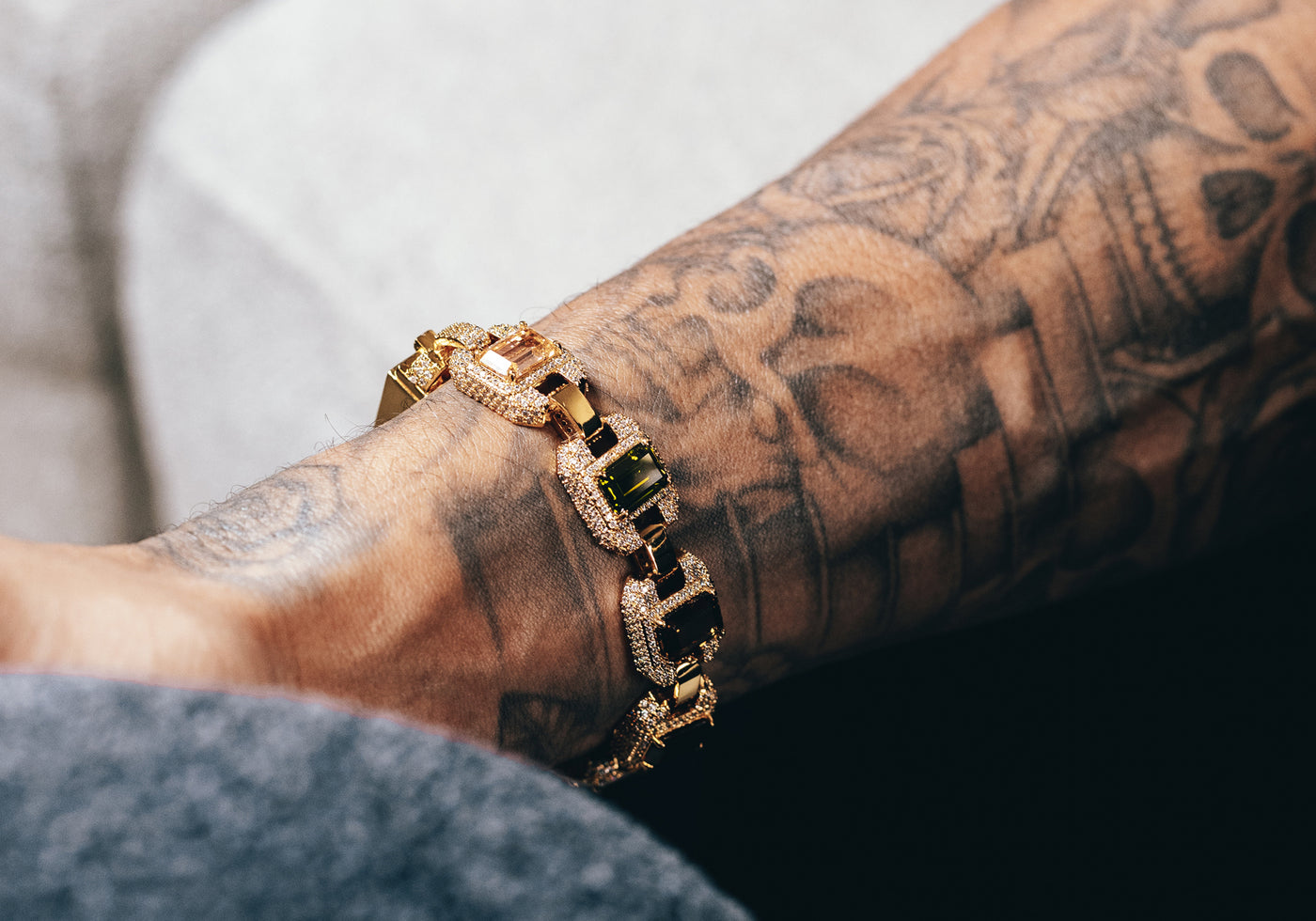 Riviera Gemstone Chain - Gold