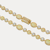 Inferno Opal Gemstone Chain - Gold