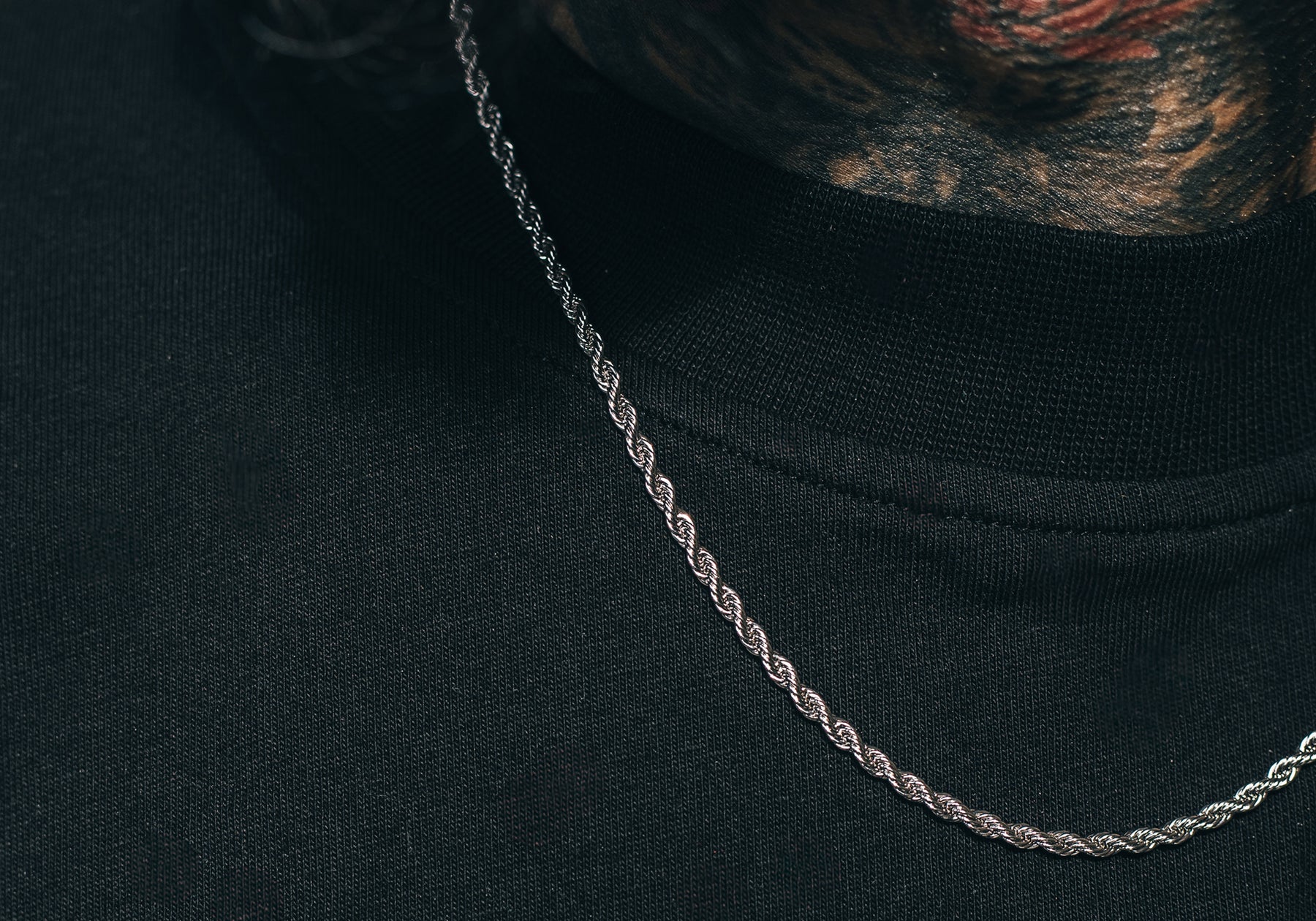 Rope Chain Stack (3mm) - Silver