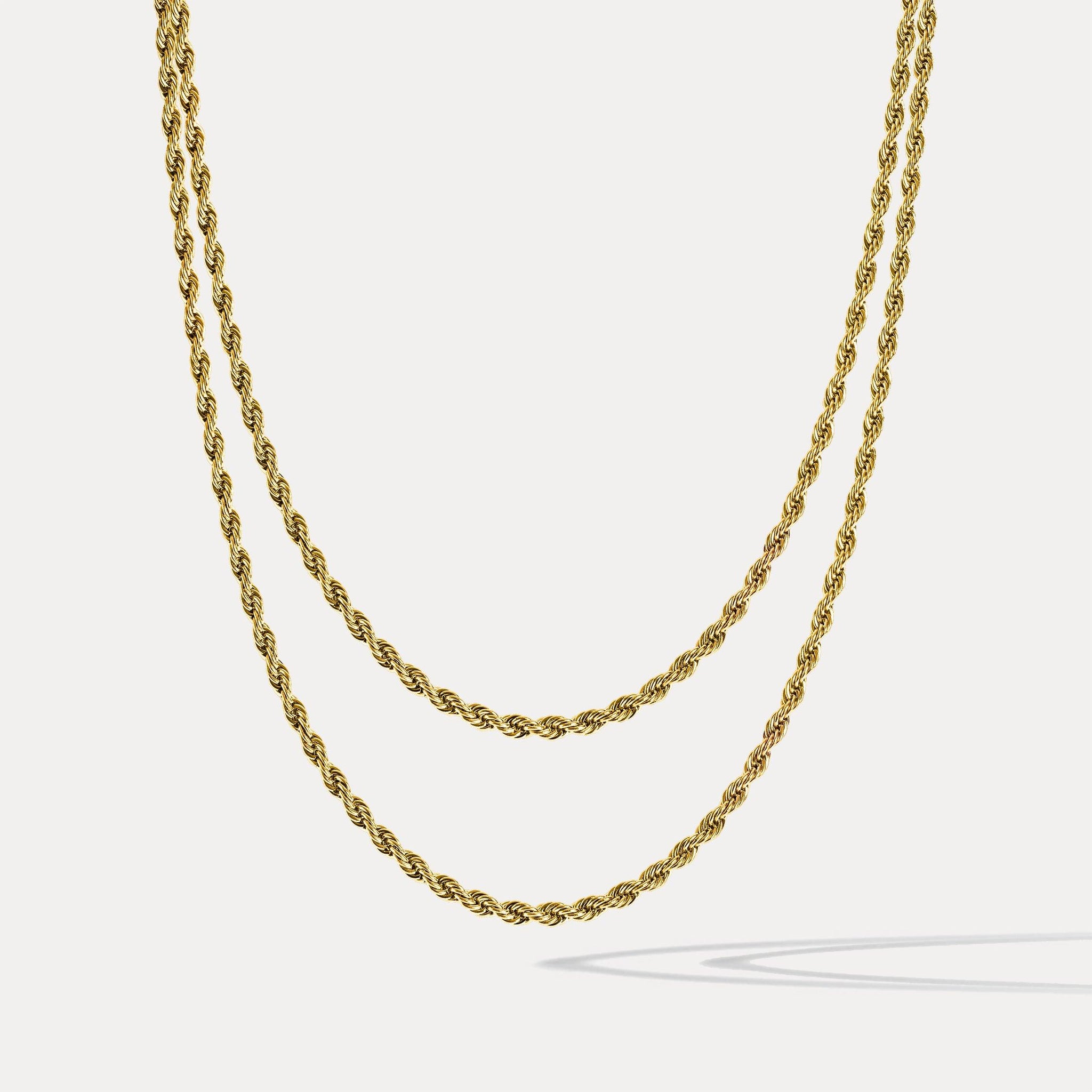 Rope Chain Stack (3mm) - Gold